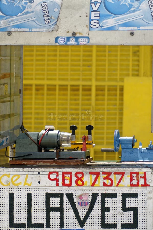 Old Key Duplicating Machine Stock Photo - Image of workshop, keys: 13340074