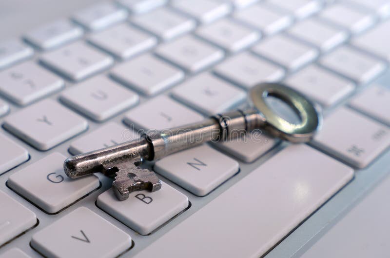 Old key on keyboard stock photo. Image of keys, computer - 49575776