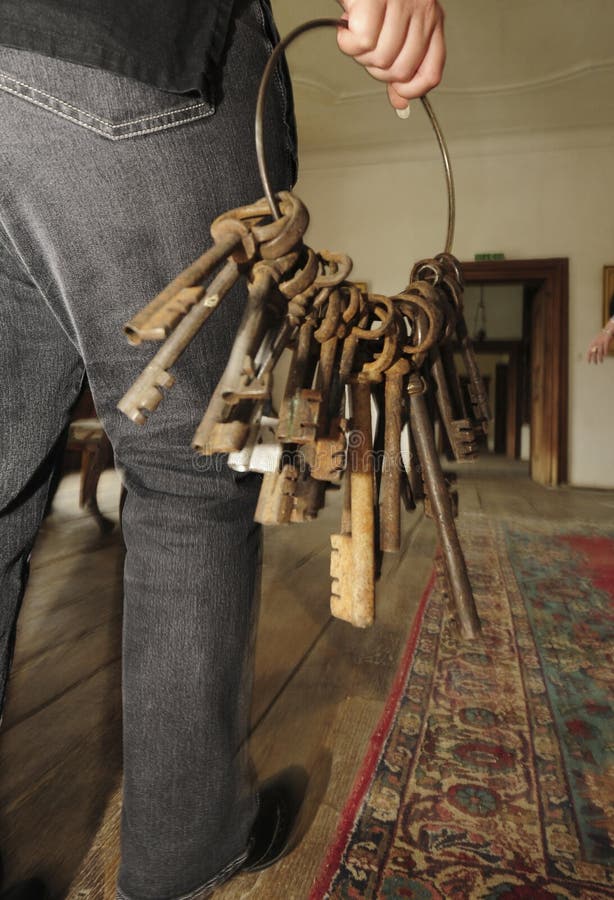 Old Key for Locking and Opening Doors Stock Image - Image of dwelling ...