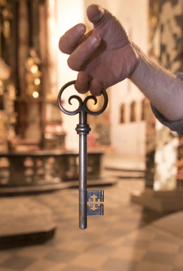 Old Key for Locking and Opening Doors Stock Photo - Image of ...
