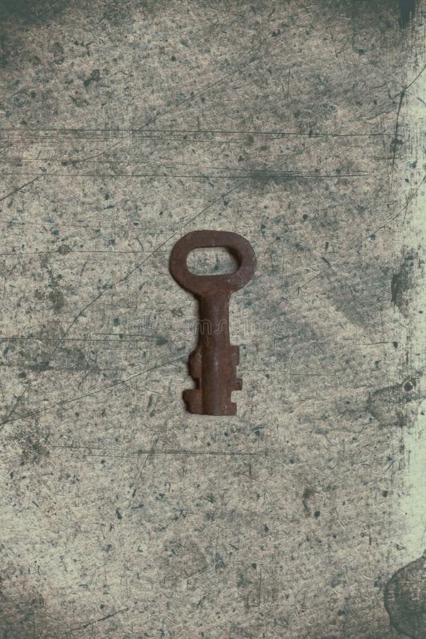 Old Key on the Old Textured Paper with Natural Patterns Stock Photo ...