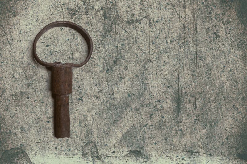 Old Key on the Old Textured Paper with Natural Patterns Stock Photo ...