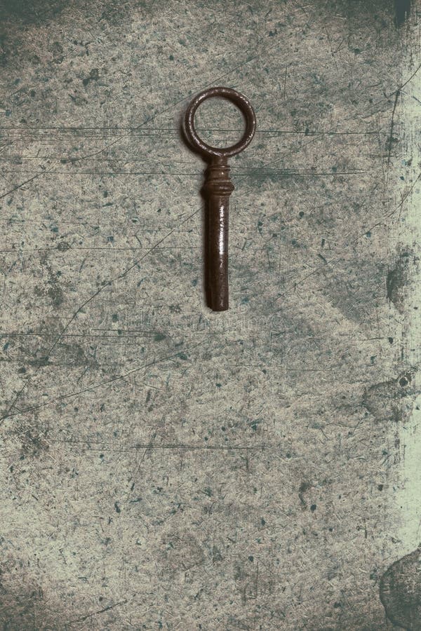 Old Key on the Old Textured Paper with Natural Patterns Stock Image ...