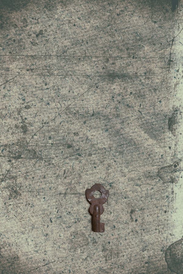 Old Key on the Old Textured Paper with Natural Patterns Stock Photo ...