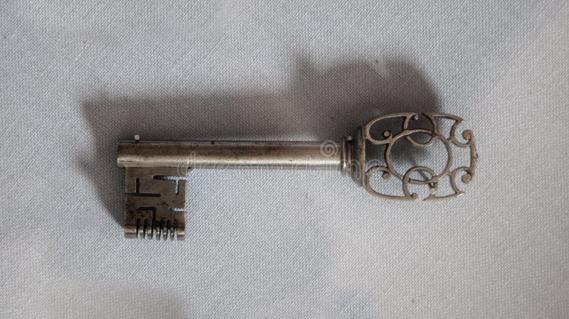 Old Key stock photo. Image of metal, estate, retro, decorated - 49492788