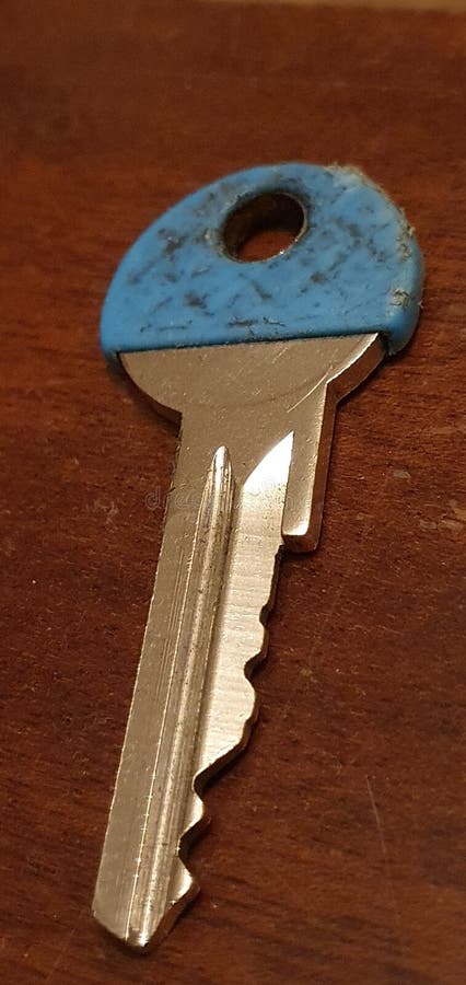 Old key on table stock photo. Image of iron, table, blue - 229279302
