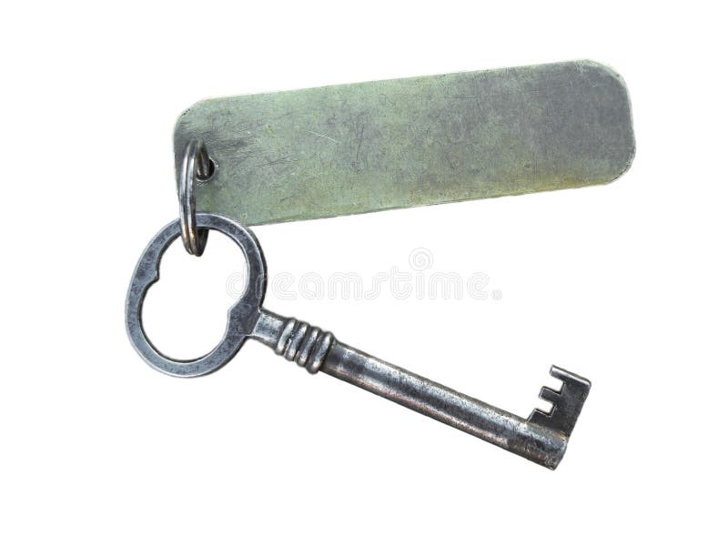 Old Key and Tag stock image. Image of lock, metallic, unlock - 1440151