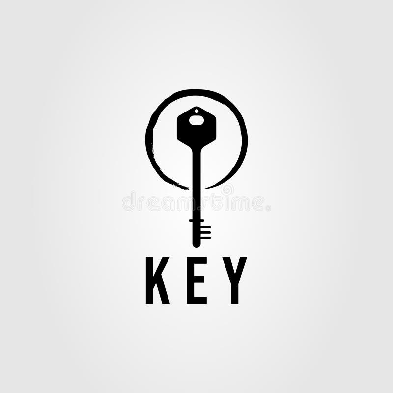 Old Key or Vintage Lock Logo Vector Illustration Design Stock Vector ...