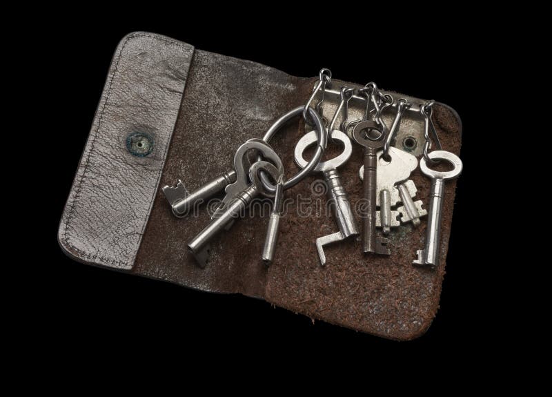 Old Key Wallet with Old Keys Stock Photo - Image of faded, brown: 70606900