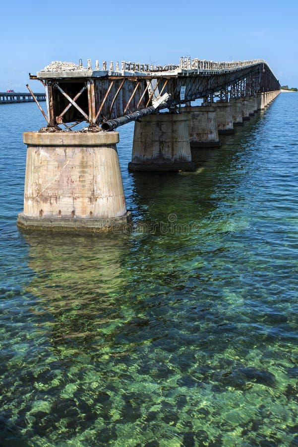 Old Key West Bridge stock image. Image of destroyed, bottom - 32648647