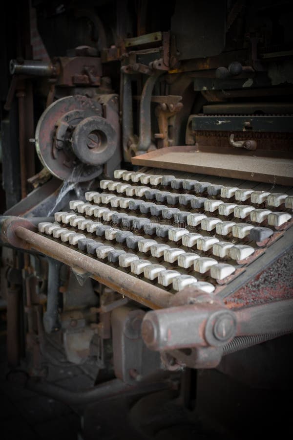 Old keyboard stock image. Image of antique, close, machine - 54290557