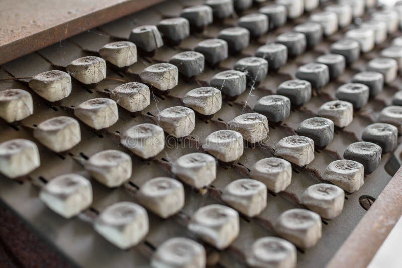 Old keyboard stock image. Image of office, retro, letters - 57054407