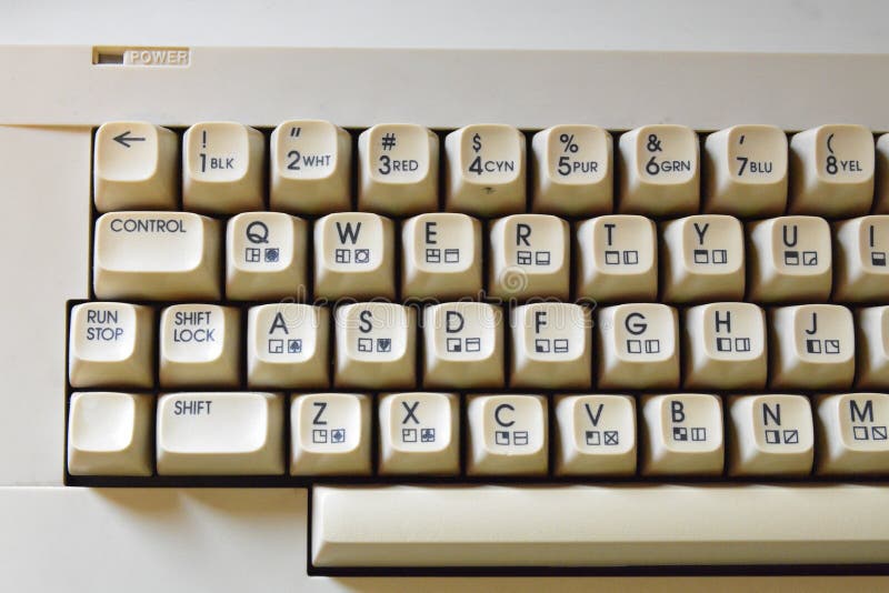 Old PC keyboard stock image. Image of technology, computer - 75978173