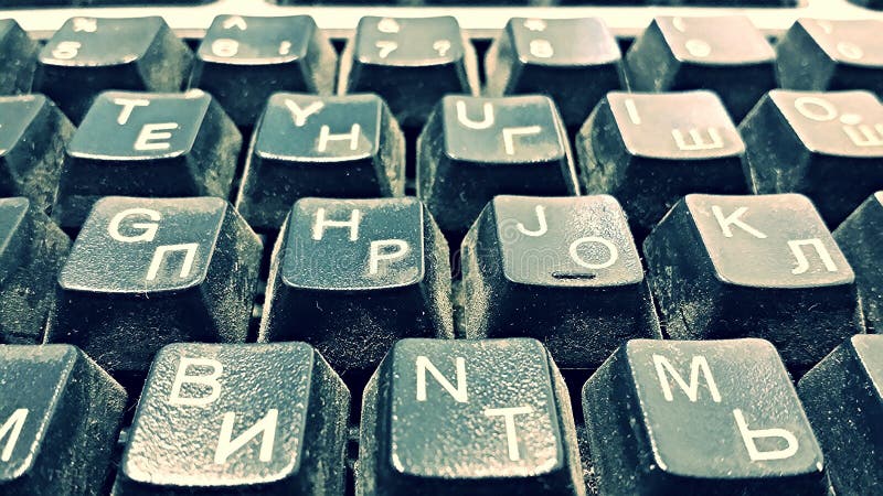 The old keyboard. stock image. Image of keyboard, closeup - 51314491