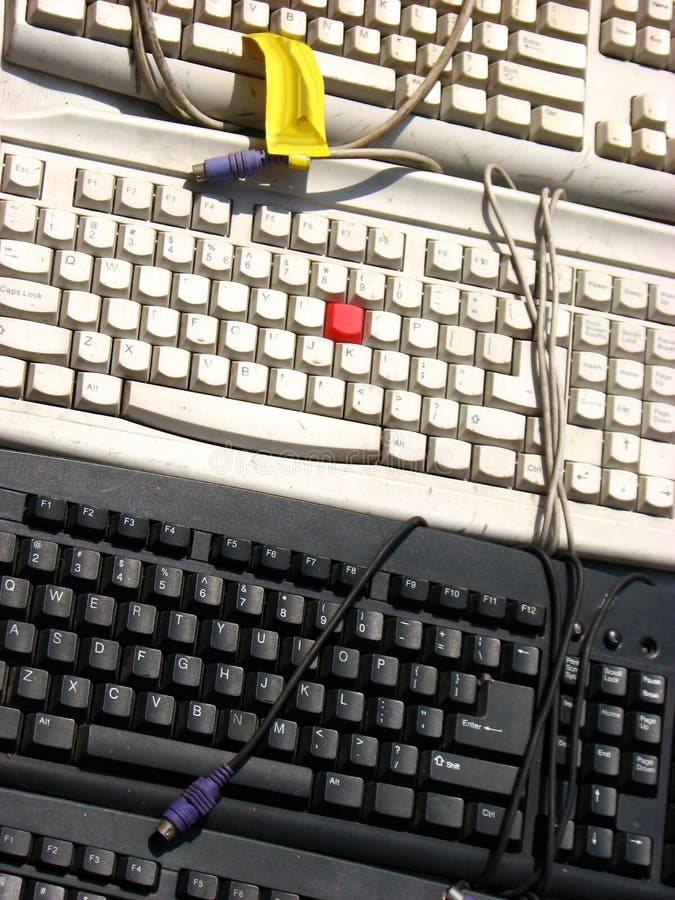 Old Keyboards stock image. Image of lots, keyboard, tore - 4607549