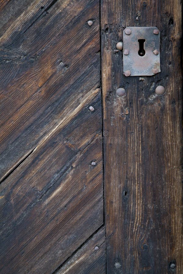 Old Keyhole in Wooden Door stock image. Image of house - 38065475