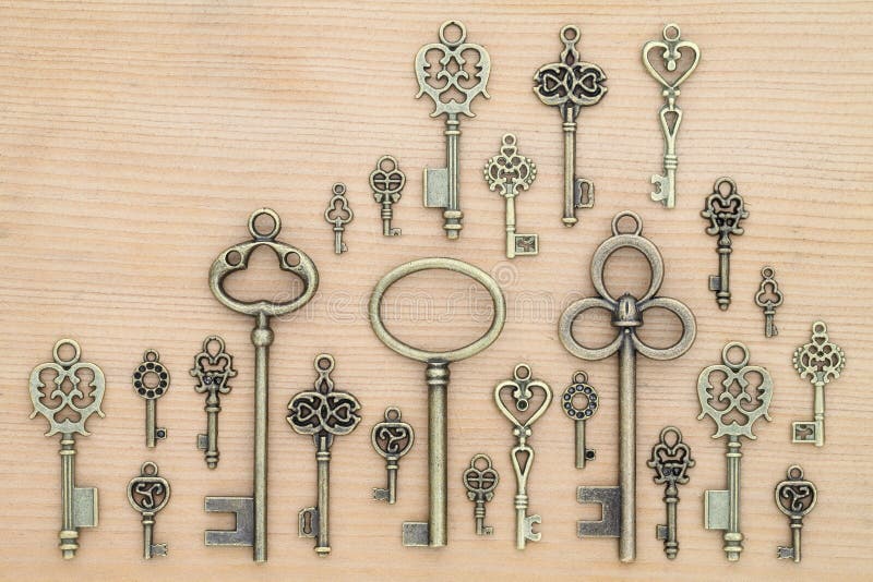 Old keys stock photo. Image of decorative, open, design - 18973430