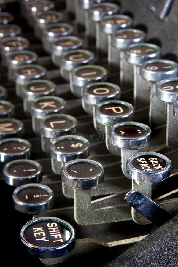 Old typewriter stock photo. Image of business, lines, character - 509310
