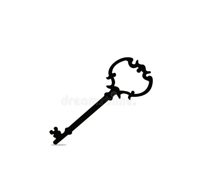 Old Keys. a Cartoon Sketch. Stock Illustration - Illustration of group ...
