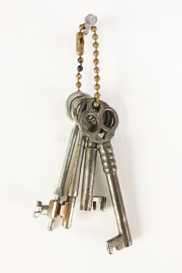 Keys Hanging in a Garage or Service Station Stock Photo - Image of ...