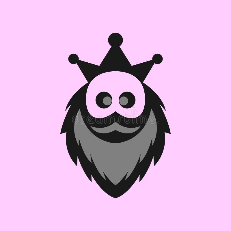 Old king face icon logo stock vector. Illustration of abstract - 250683533