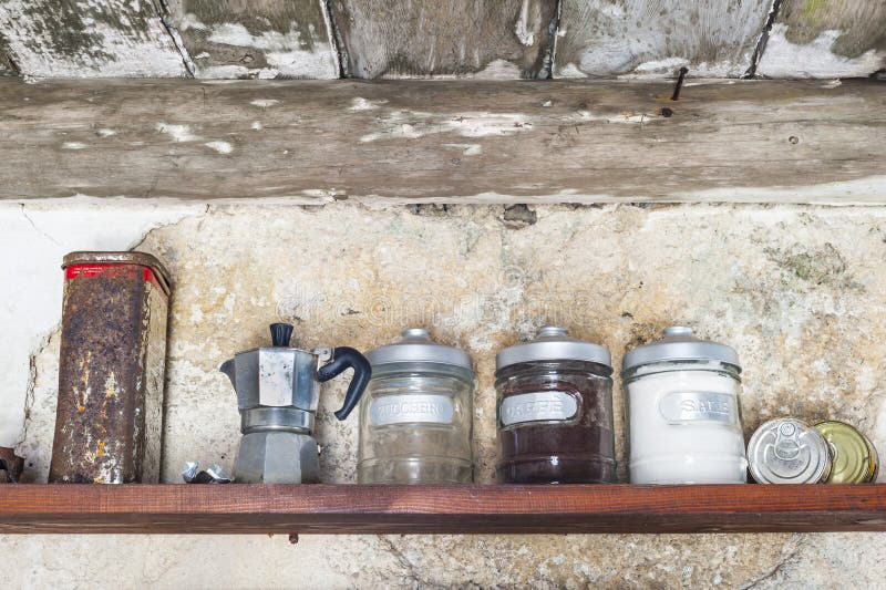 Old kitchen objects stock photo. Image of metal, coffeepot - 58506872