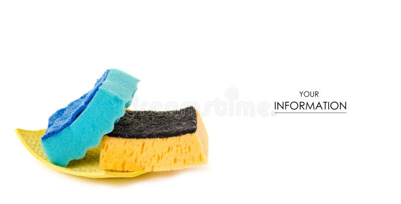 Old Kitchen Sponges Pattern Stock Photo - Image of polish, closeup ...