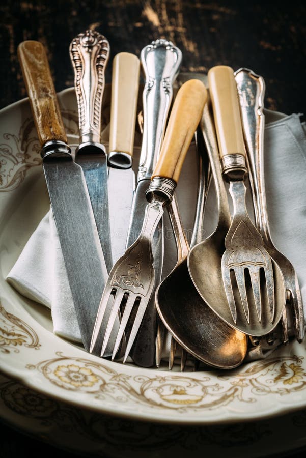 Old kitchen utensils stock photo. Image of reflections - 88257642