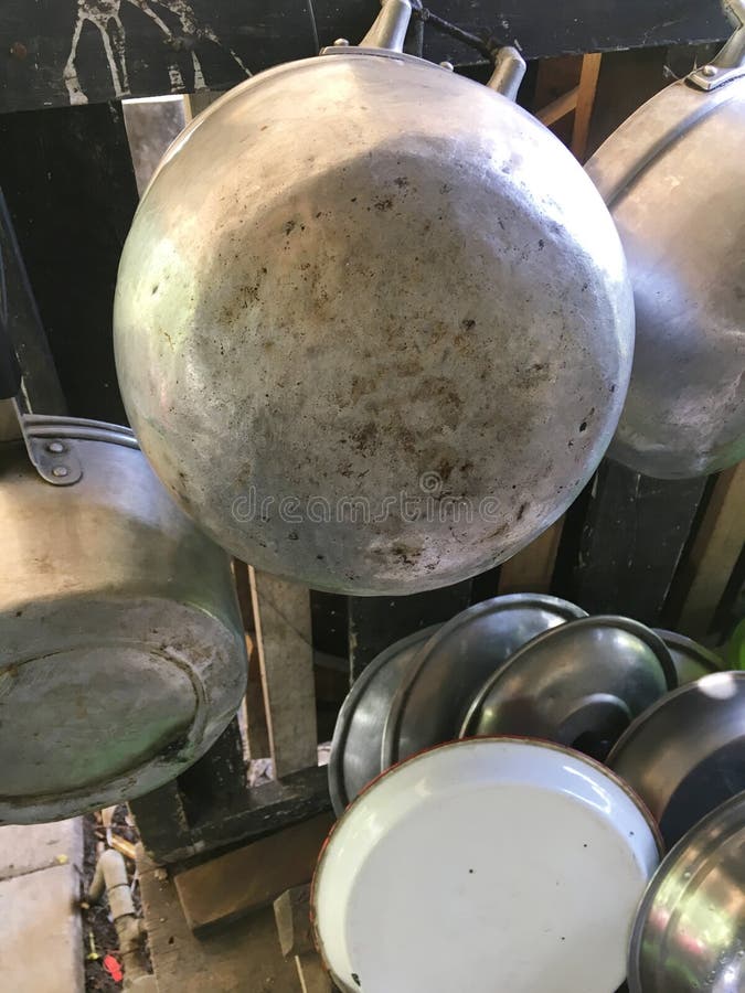 Old Kitchenware in Thailand Stock Photo - Image of kitchenware, kitchen ...
