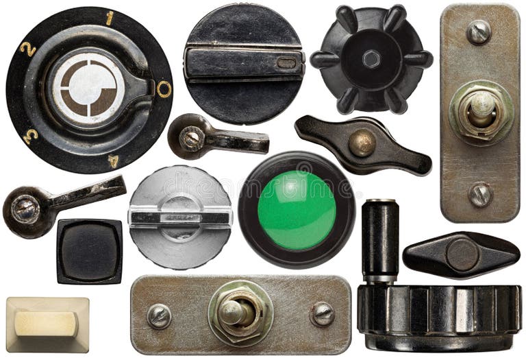 Old knobs stock photo. Image of power, indicator, detail - 56229012