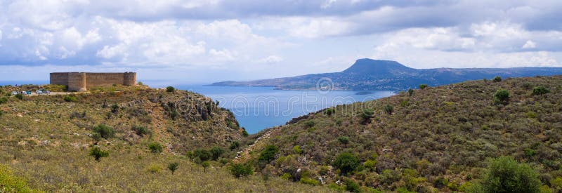 Old Koulos Fortess, Crete, Greece Stock Image - Image of location ...