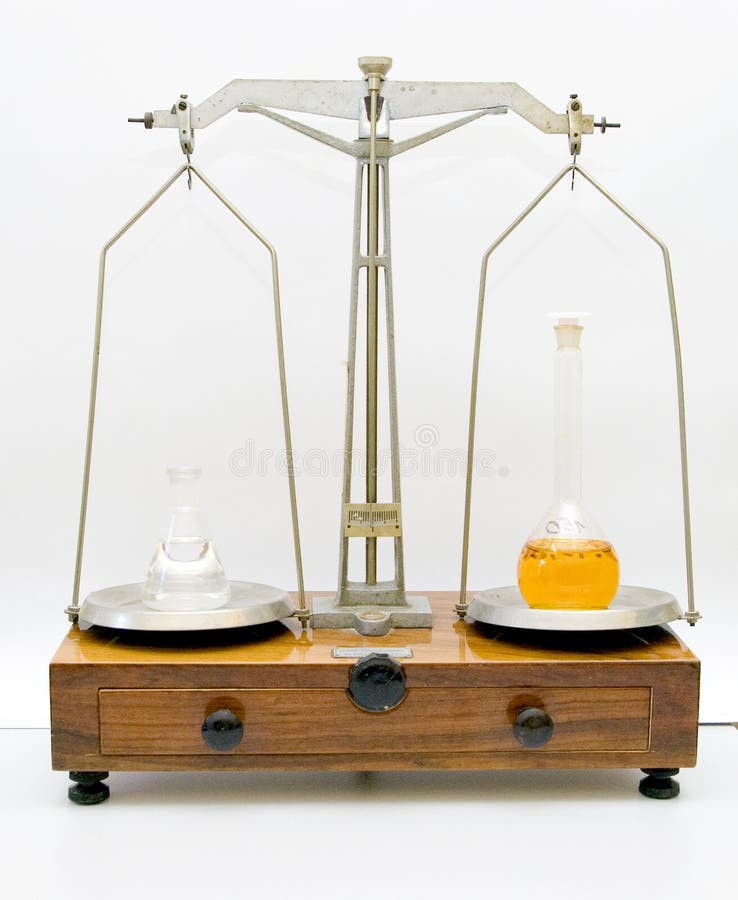 Lab old scale weighing. stock image. Image of metal, precise - 2335493