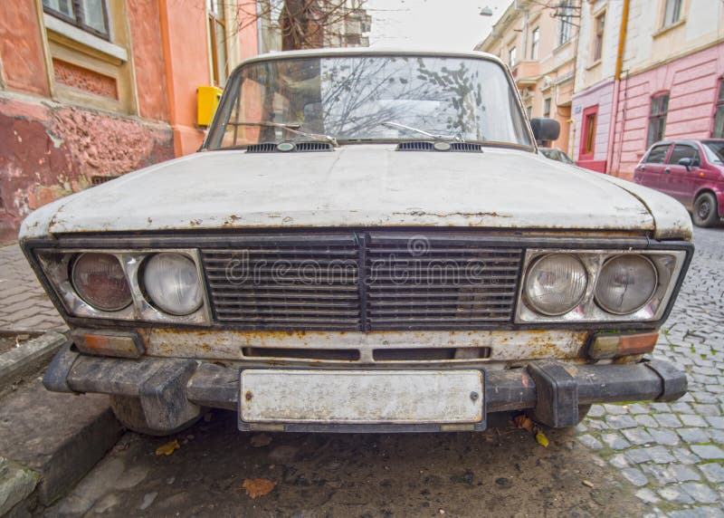 Old Lada car stock photo. Image of broke, rust, socialism - 133917110