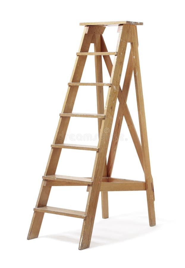 Dirty Short Ladder stock photo. Image of dirt, tape, stepladder - 451062
