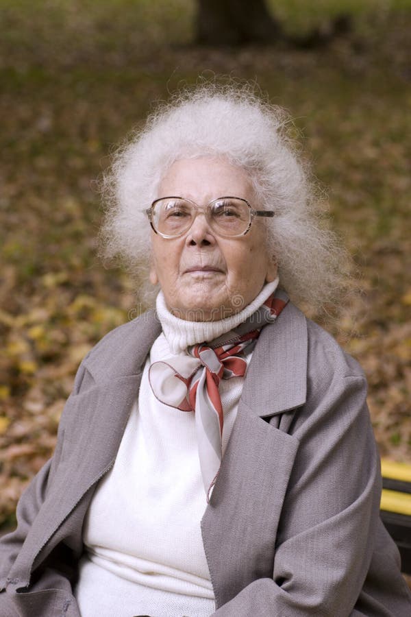 Old lady in the park stock image. Image of healthy, eldest - 3835675