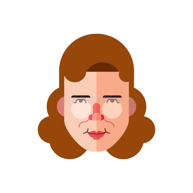 Old Lady. Vector Illustration Decorative Design Stock Vector ...