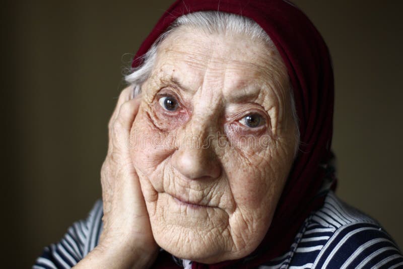 Old woman face stock image. Image of eyes, woman, closeup - 5813173