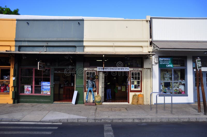 Front Street editorial stock image. Image of shop, architecture - 36453634