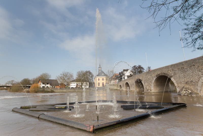 Old Lahn Bridge Wetzlar Germany Stock Photo - Image of winter, town ...