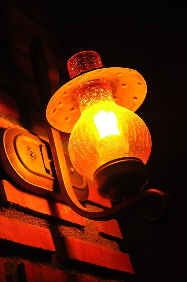 Old lamp. stock photo. Image of design, glass, lamp, antique - 38065008