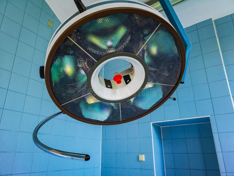 Old Lamp in Old Abandoned Hospital Stock Image - Image of forgotten ...