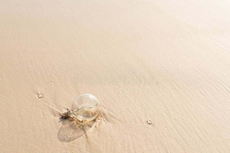 Old Lamp with Rust on a Beach with Sand Stock Photo - Image of ...