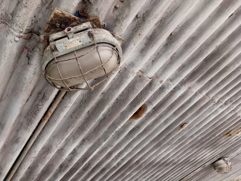 Old Lamp Rusty Corrugated Metal Plate Stock Photos - Free & Royalty ...