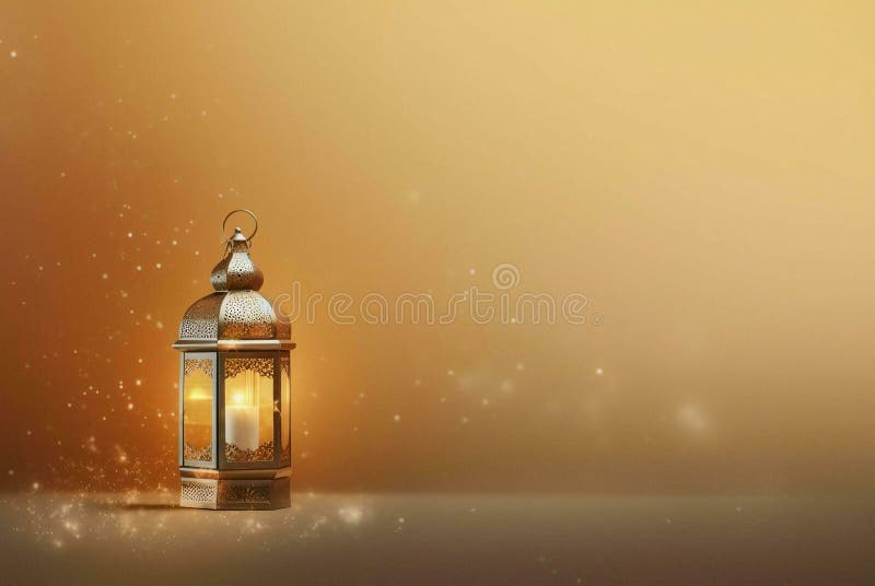 Old Lamp on the Wall Golden Light Bulb Stock Illustration ...