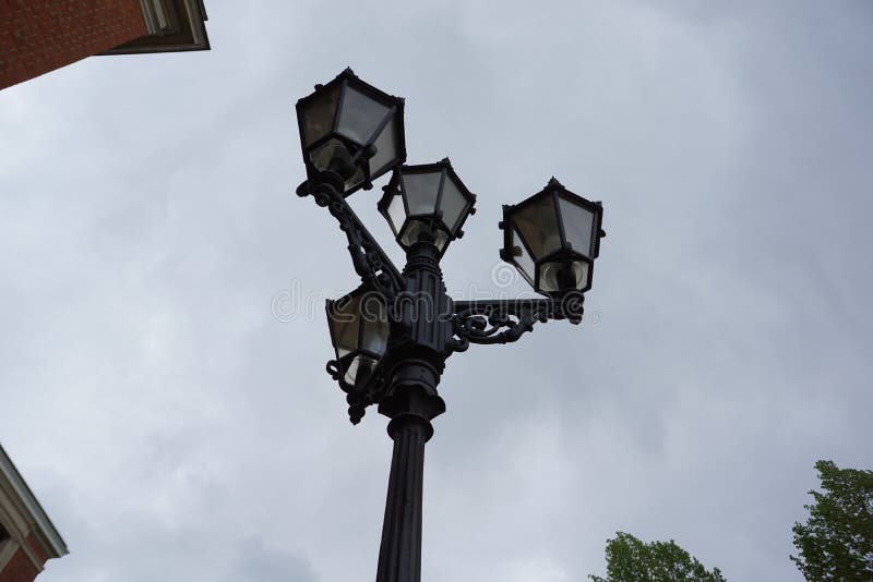 Old Lamps Along the Way, Which are Still in Operation Today Stock Photo ...