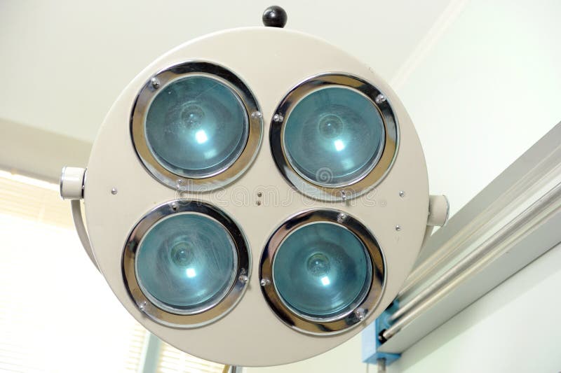 Old Lamps for a Medical Operating Room. Stock Image - Image of machine ...