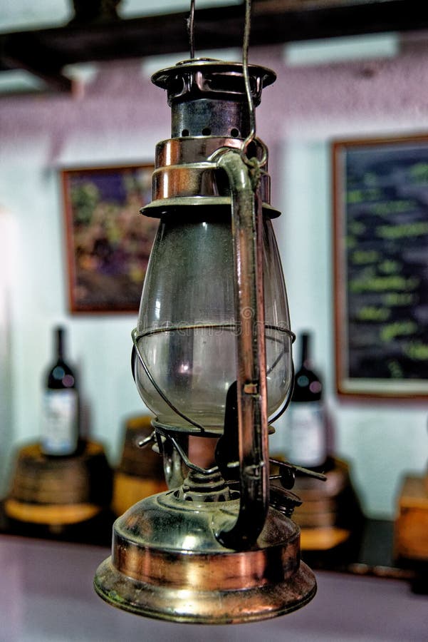 Old Lantern - Vintage Oil Gas Lamp Stock Image - Image of classic ...