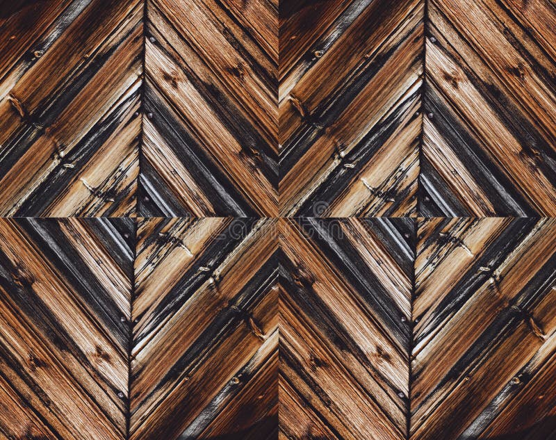 Old Larch Boards. Texture of Old Boards with Forged Nails Stock Photo ...