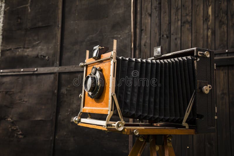 Old large format camera stock image. Image of format - 142991277