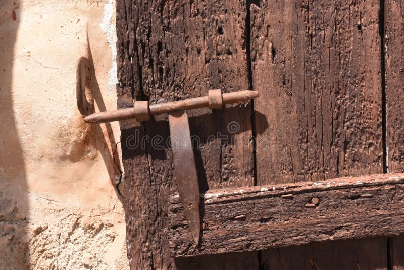 Old latch stock photo. Image of grunge, concept, padlock - 79668490